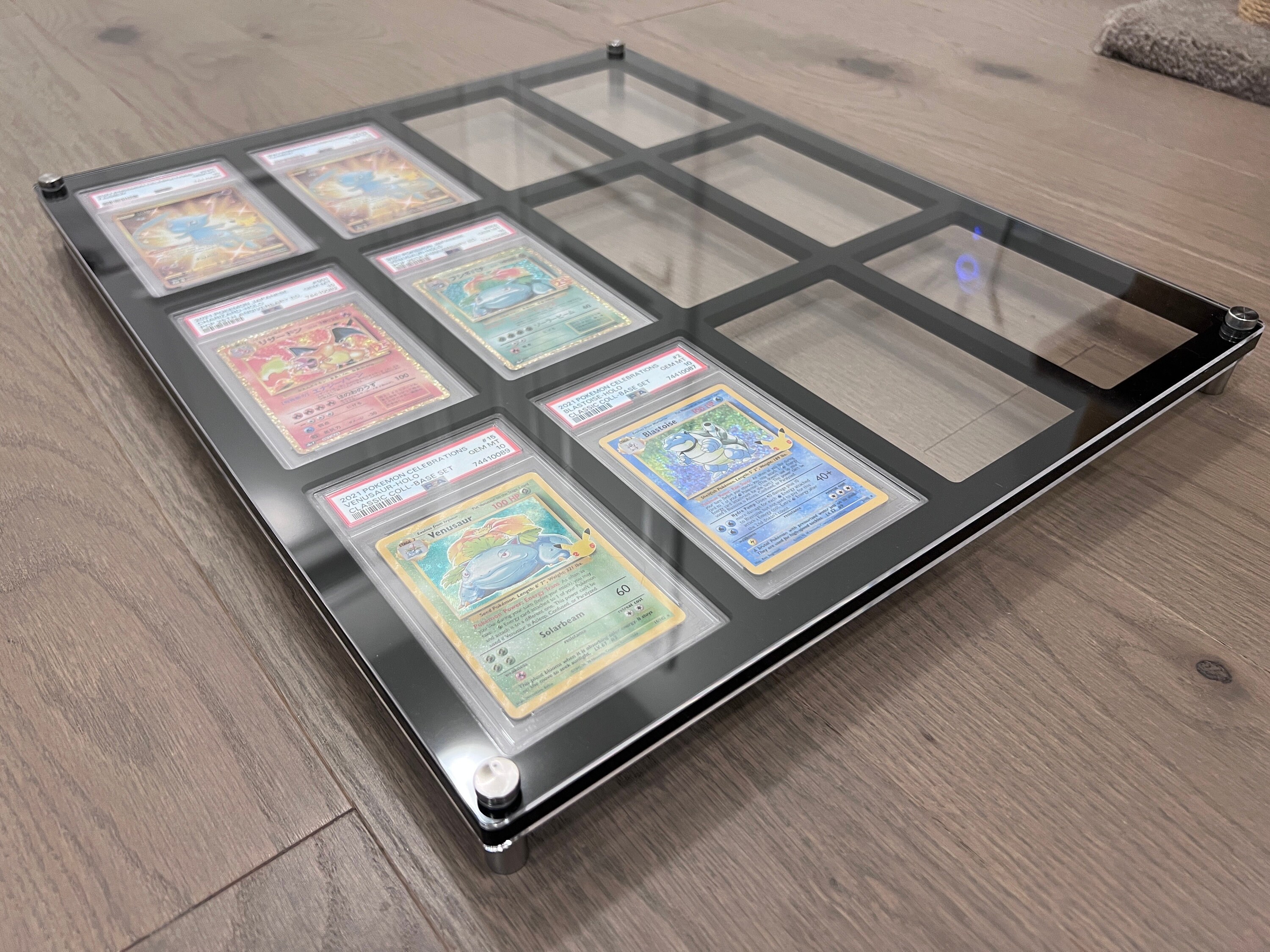 PSA Graded Slab Wall Frame for Pokemon TCG 12 Slot black or Clear - Etsy