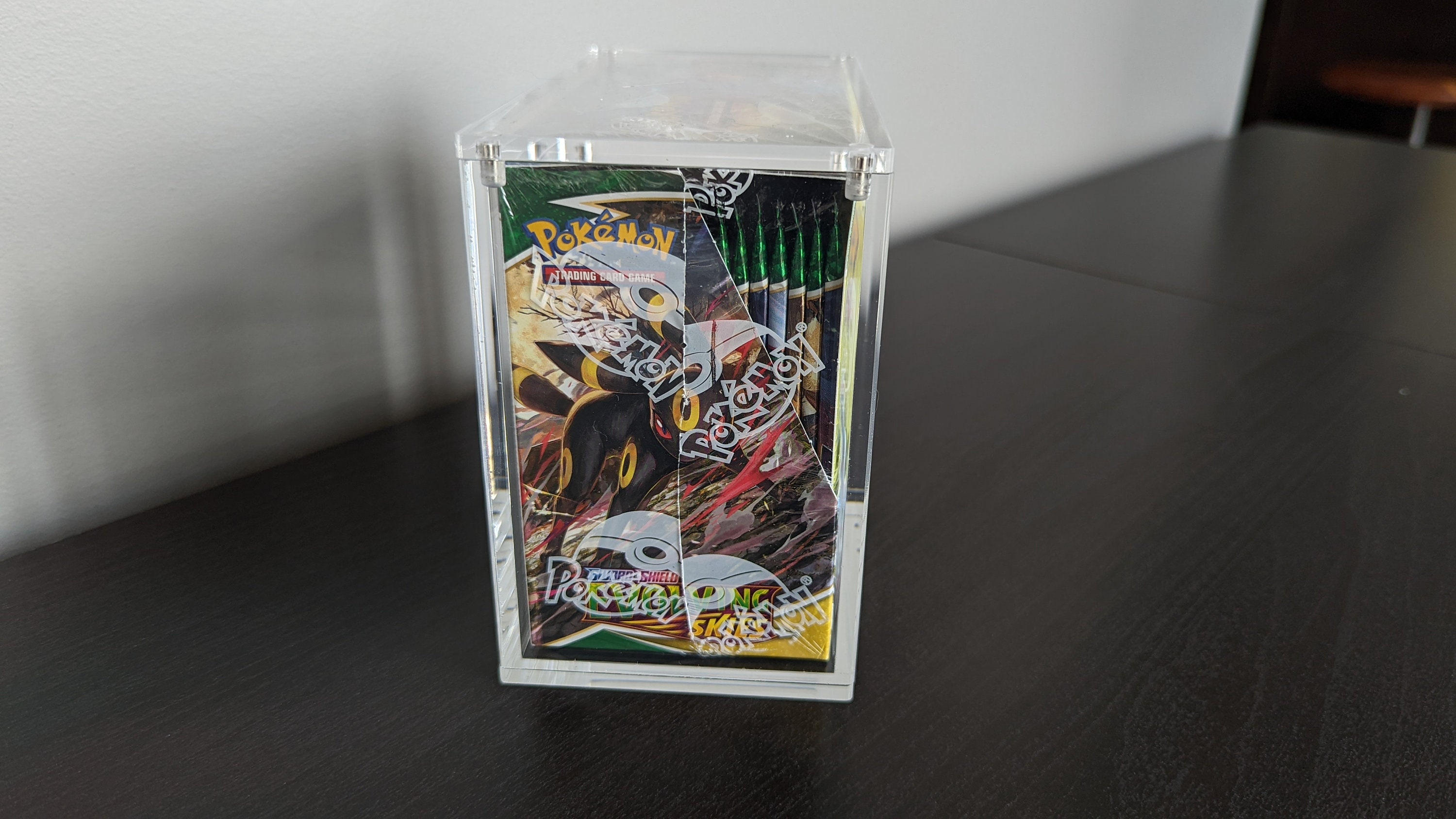 Pokemon Acrylic Display Box for Modern Booster Box With Magnetic Top ...