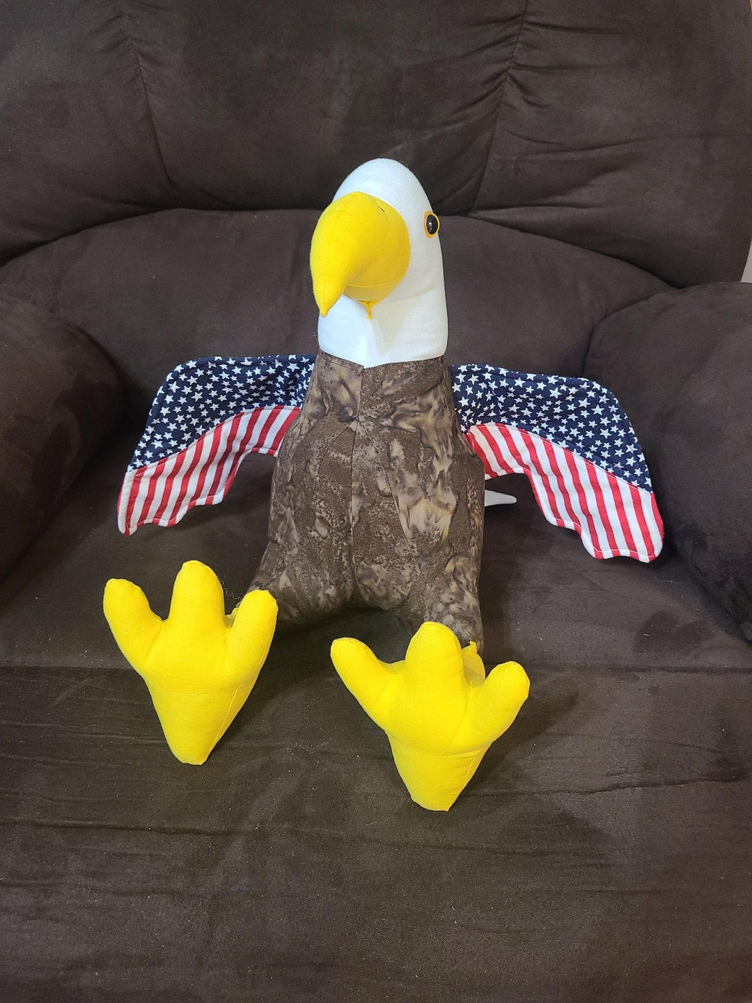 Bald Eagle Stuffed Animal, Plush, Toy, Home Decoration, Americana ...