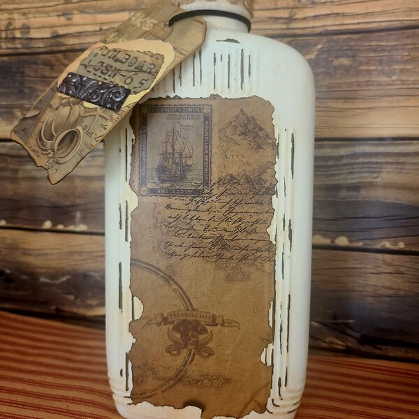 Treasure Map Bottle - Etsy