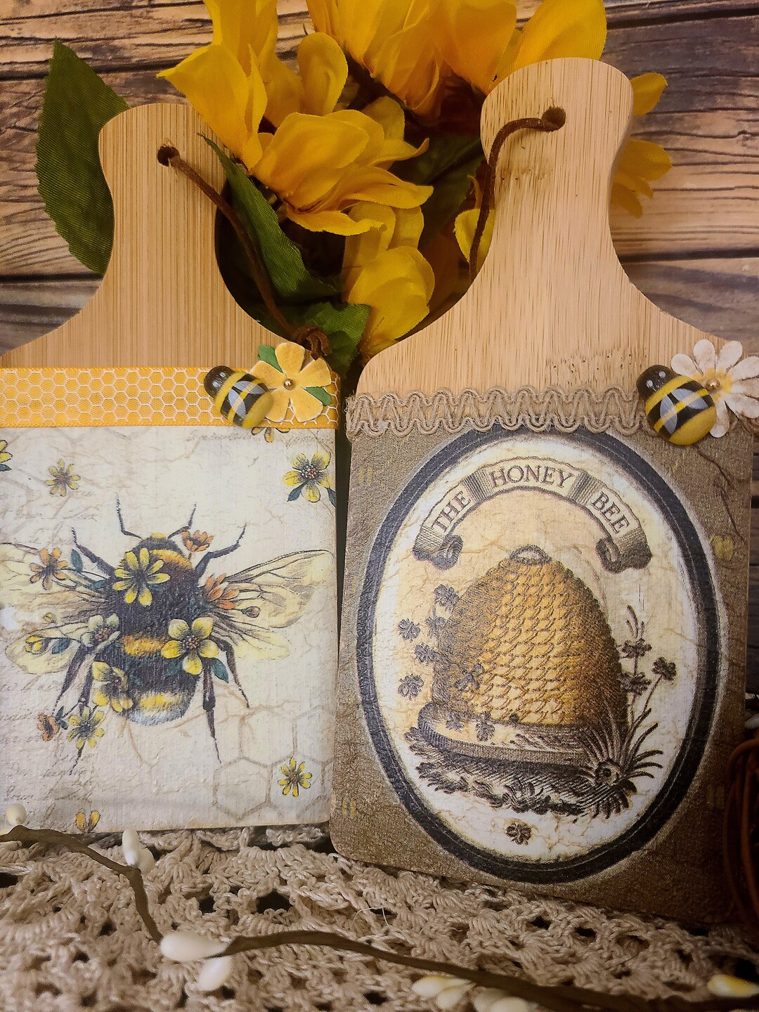 Small, Solid Wood, Bee Themed Cutting Boards Your Choice, Bumblebee ...