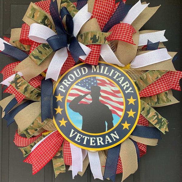 Veterans Day Wreath - Etsy