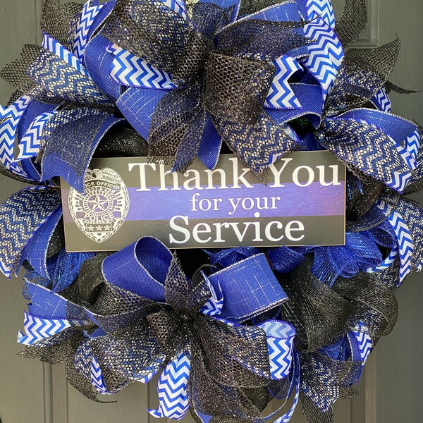Police Wreath - Etsy