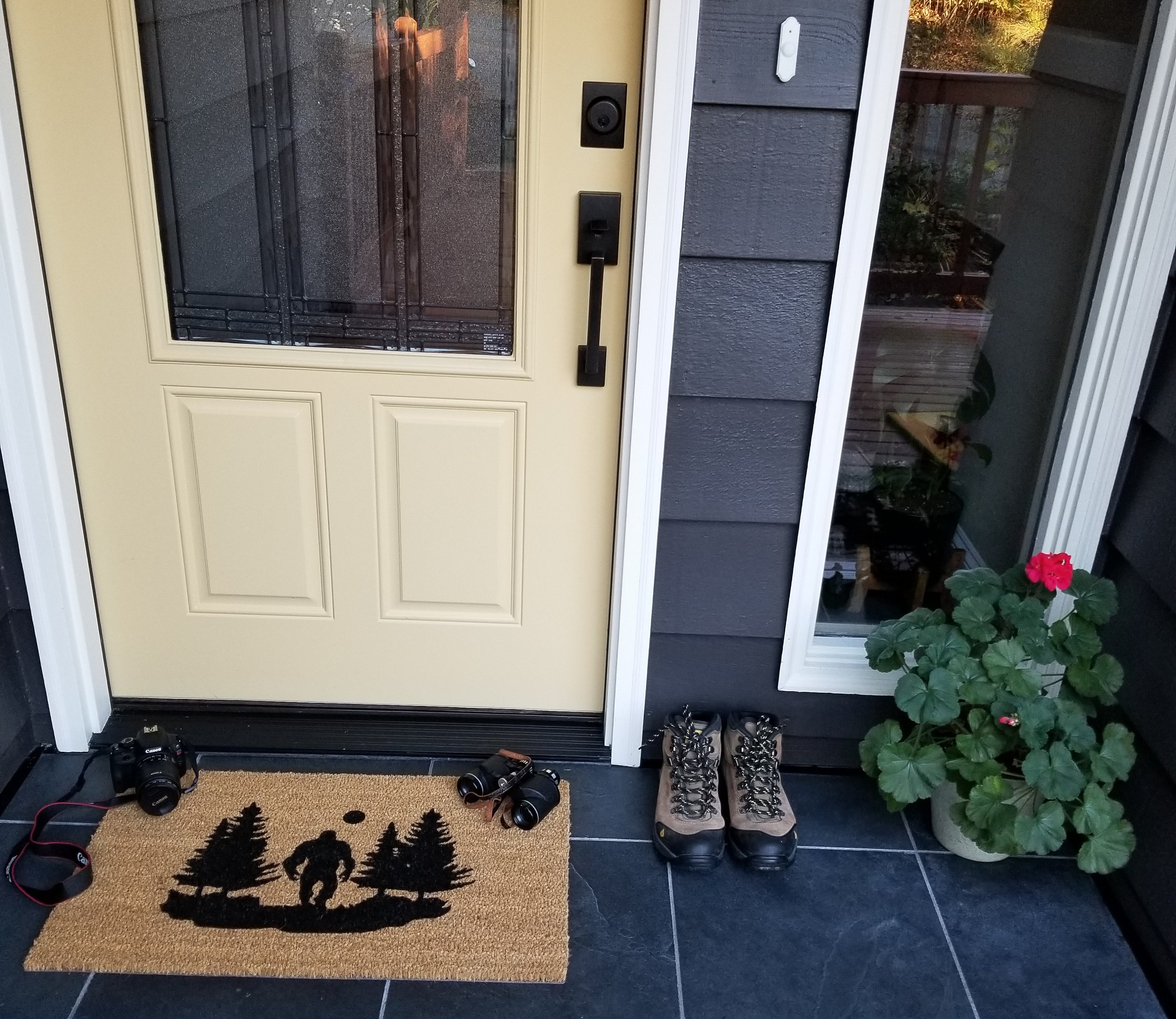 Bigfoot Welcome Mat Sasquatch Outdoor Mat Sasquatch Moon | Etsy