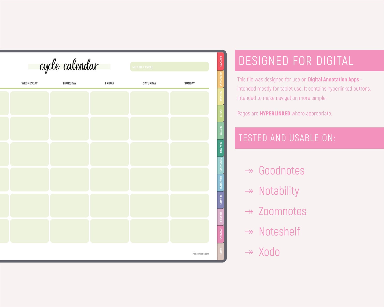 Digital IVF Planner, TTC Journal, IUI Medication Tracker, Conception ...
