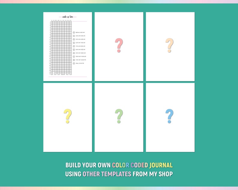 A5 Wakeup Time Tracker, Printable Sleeping Routine Journal, Simple Sleep Habit Chart, Daily ...