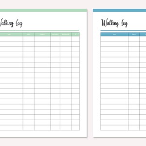 Printable Dog Walking Log, Dog Walker Log, Dog Walking Business ...