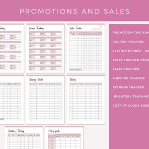 Reseller Planner Printable, Online 2nd Hand Sales Binder, Small ...