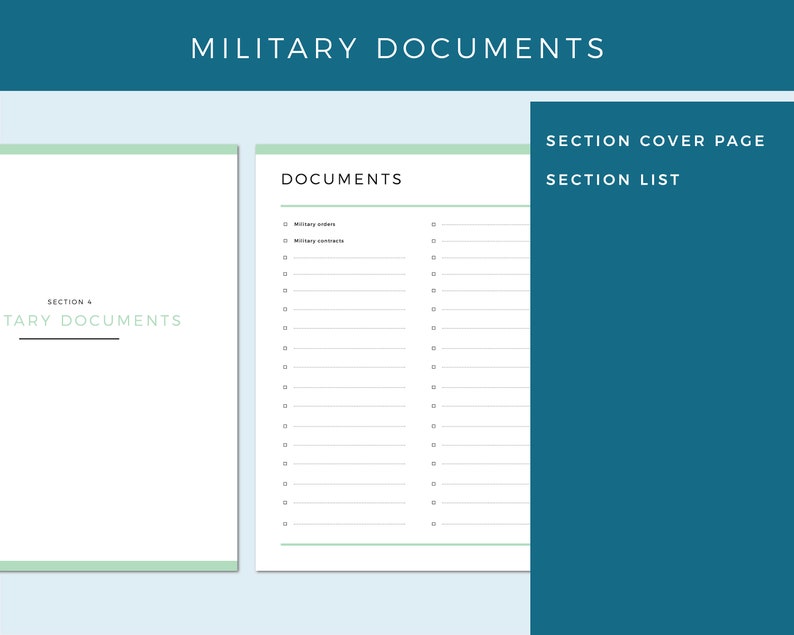 PCS Binder Printable PCS Checklist Military Move Planner - Etsy