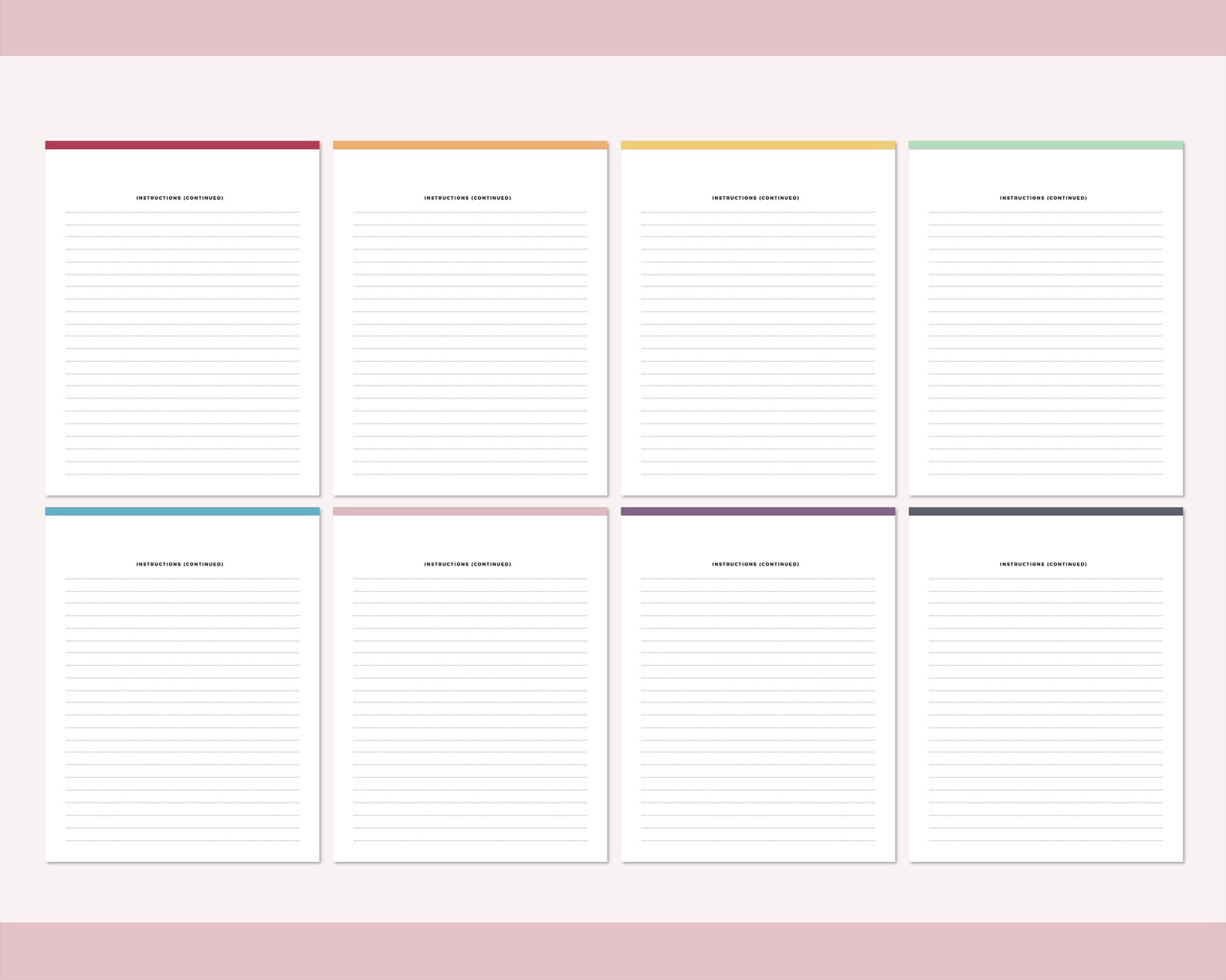 Printable Recipe Template Blank Recipe Page Cooking List - Etsy