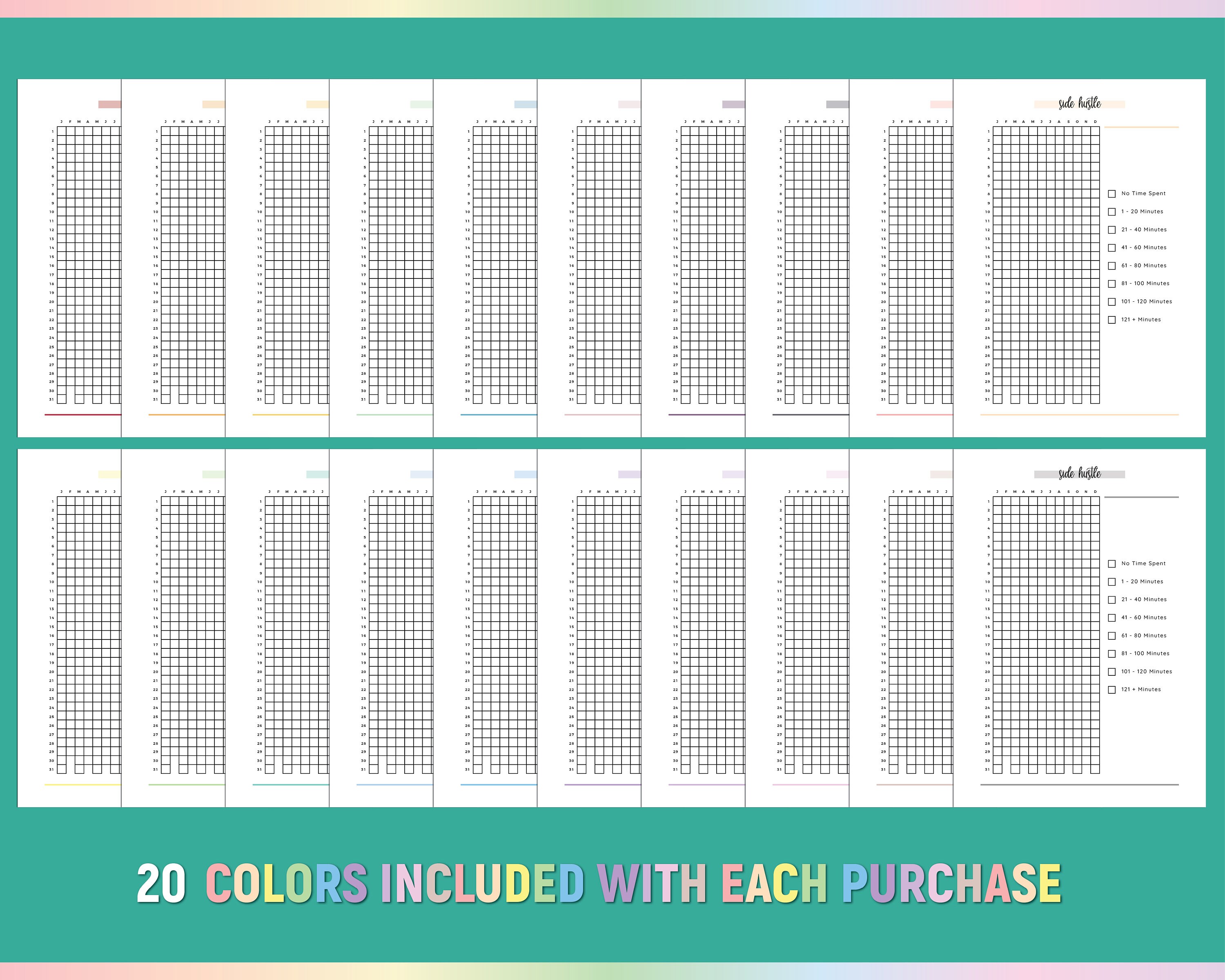 A5 Side Hustle Tracker, Printable Side Project Journal, Simple Small ...