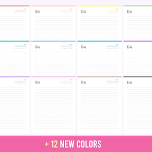 Printable Notes | Printable Planner Pages - Etsy