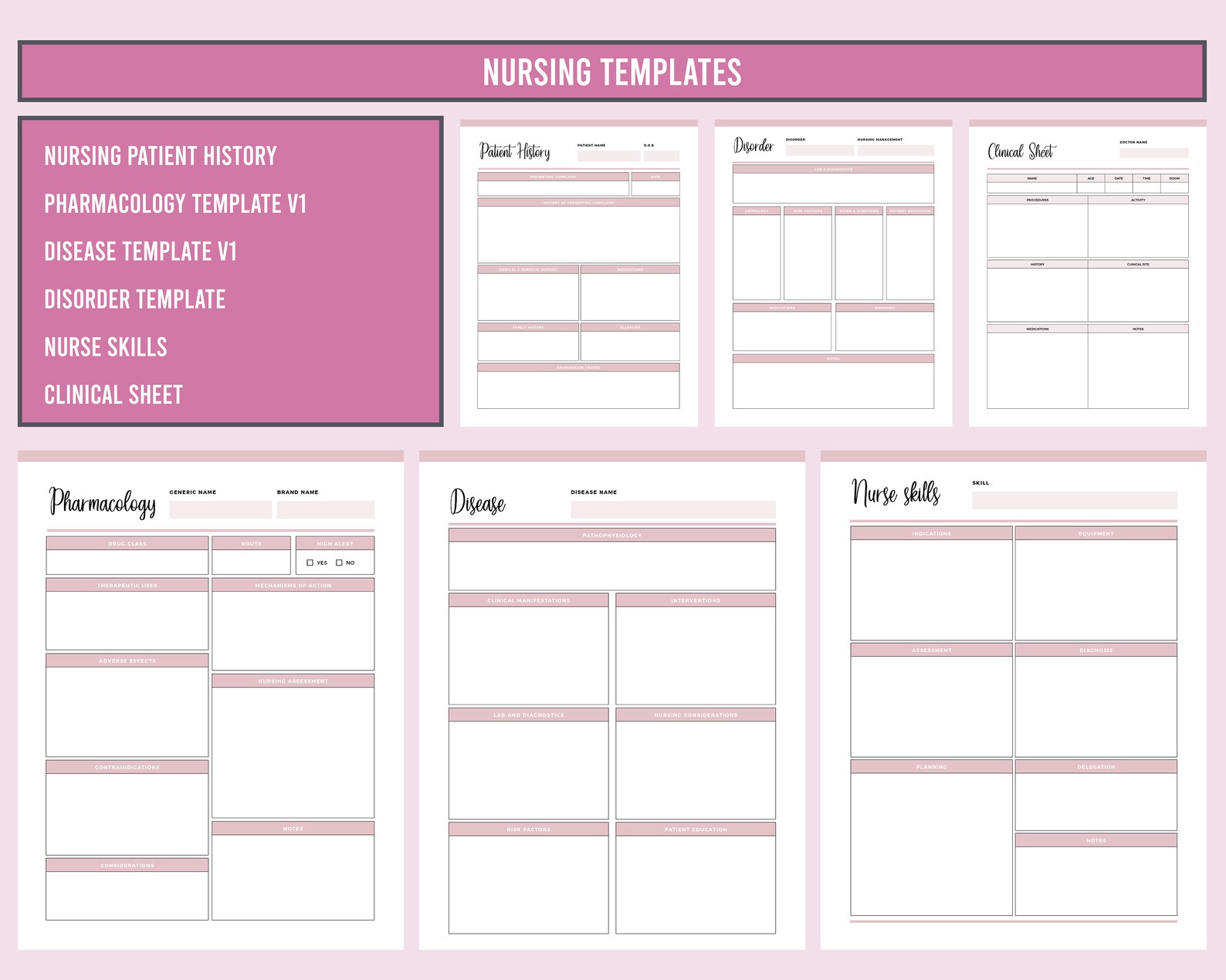 Printable Nurse Planner, Daily Planner for Nurses, Nurse Life Planner ...
