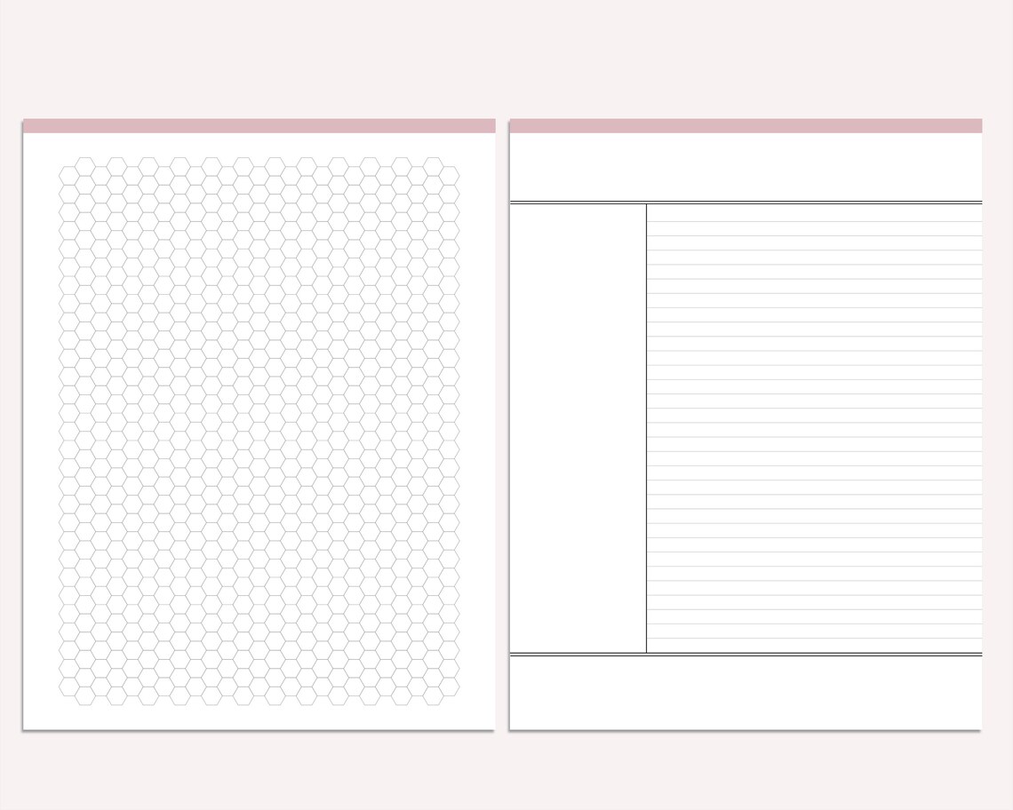 Notas imprimibles Páginas / Imprimir en casa páginas del - Etsy México