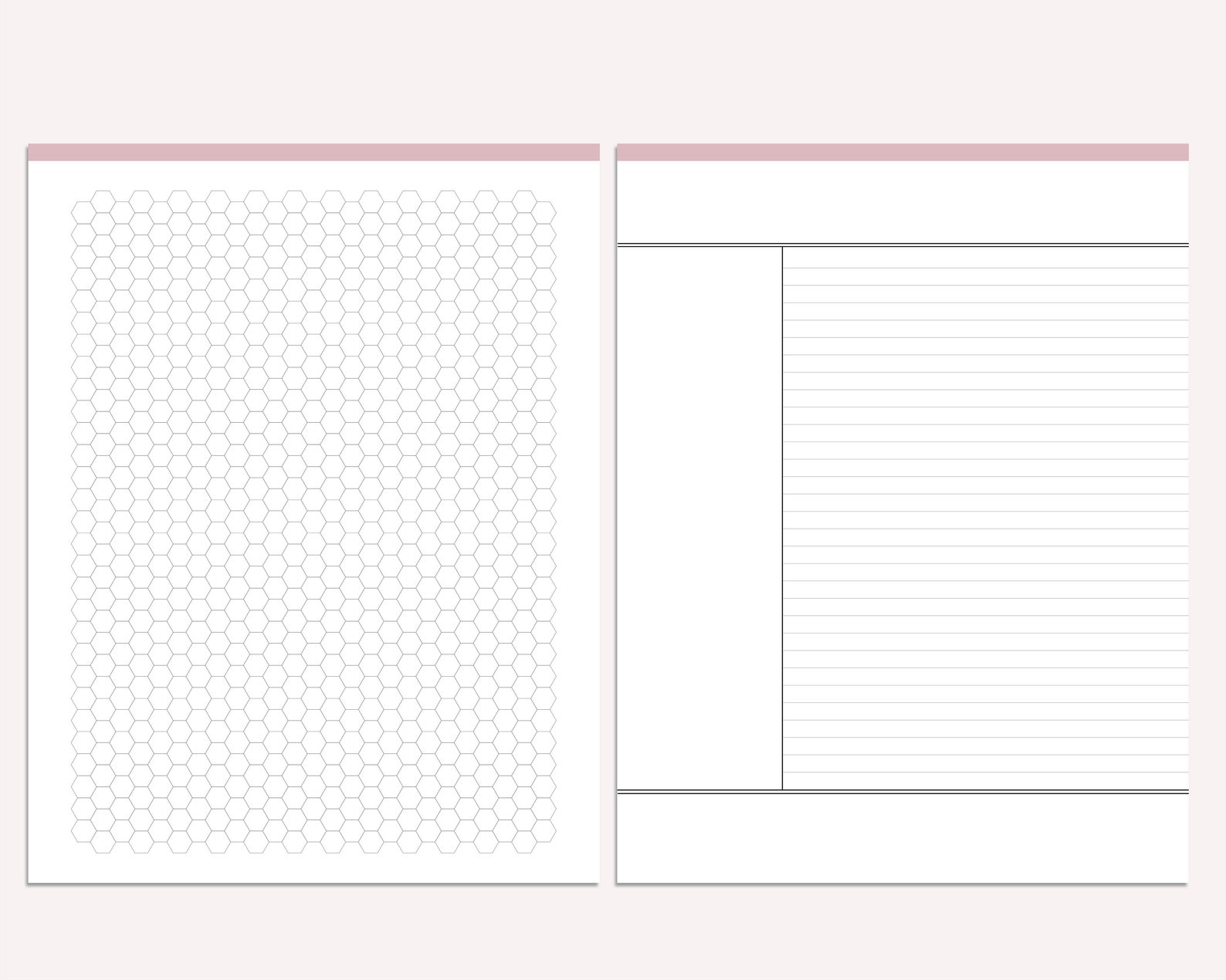 Printable Notes Pages Print at Home Planner Pages Note - Etsy