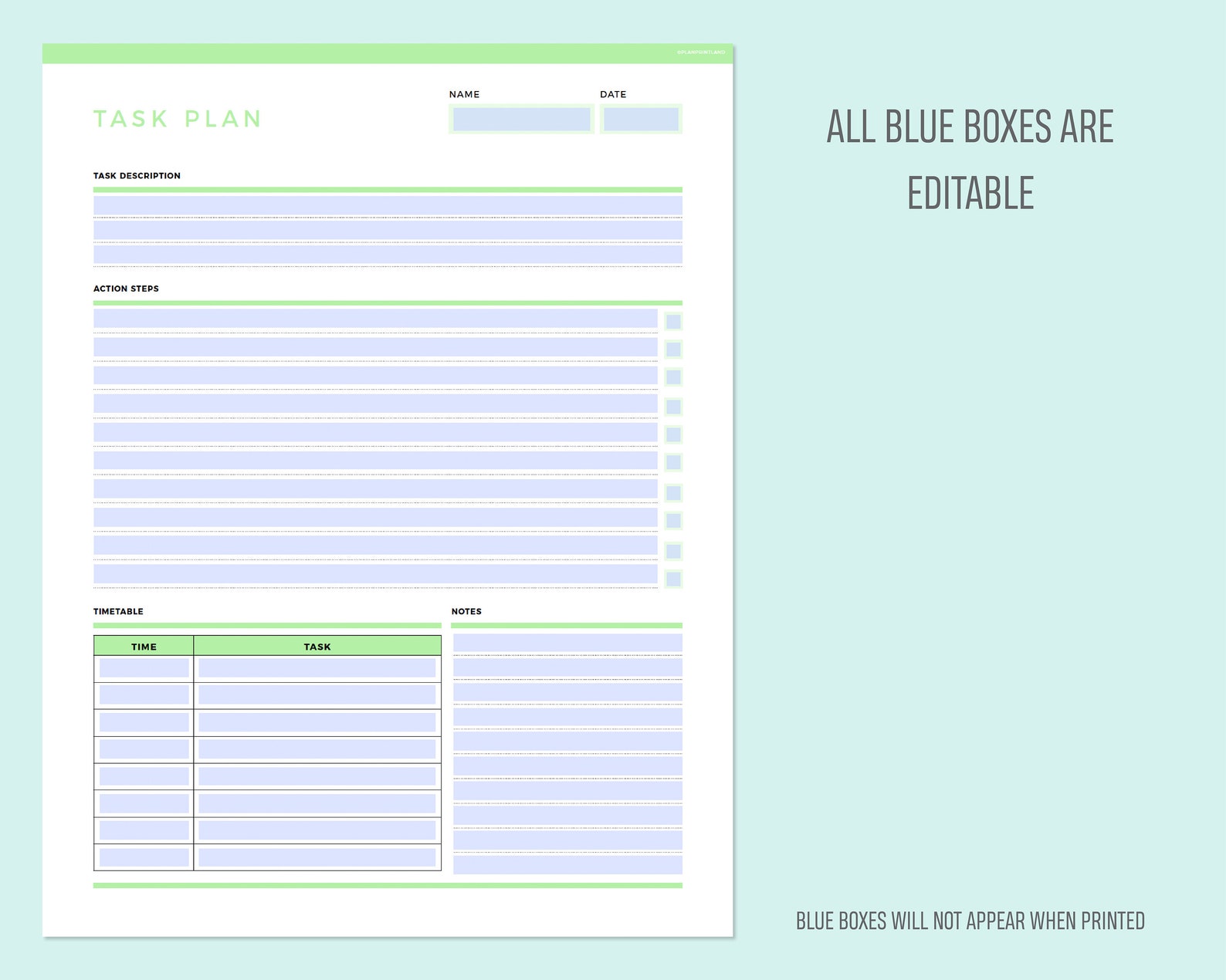Editable Task Planner Printable ADHD Task Planner Project - Etsy