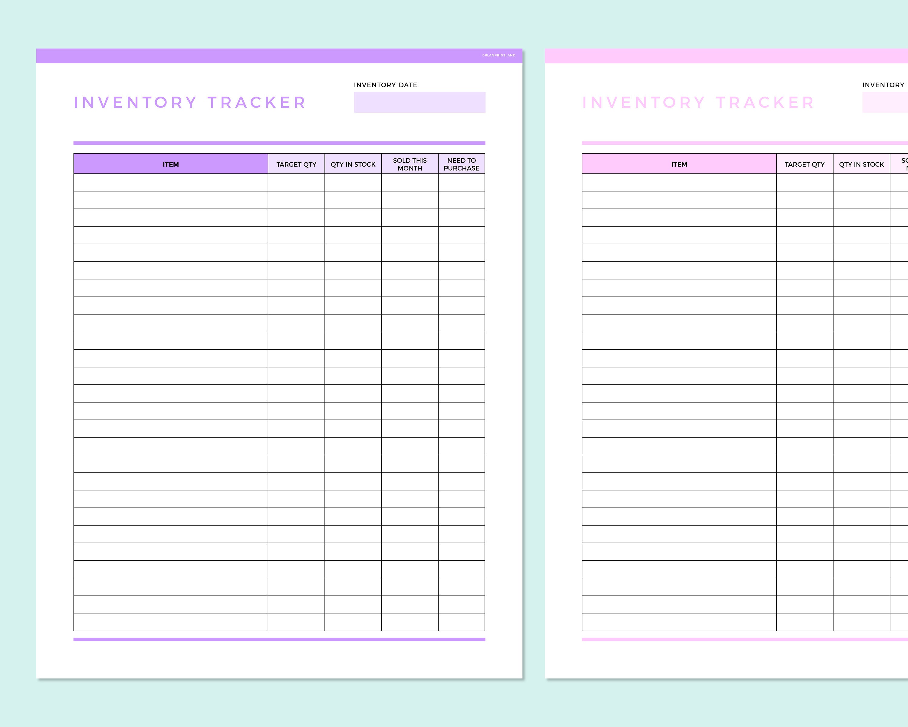 Editable Inventory Tracker Printable Fillable Inventory - Etsy Australia
