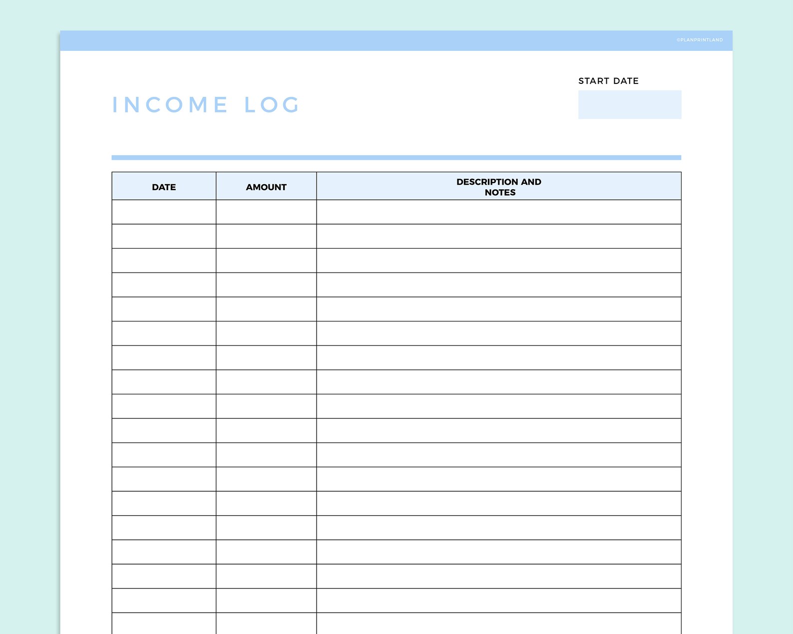 Editable Income Tracker Printable, Fillable Income Log, Side Hustle ...