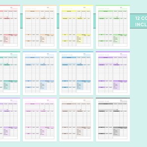 Editable Budget Planner Printable, Fillable Budget Template, Monthly ...