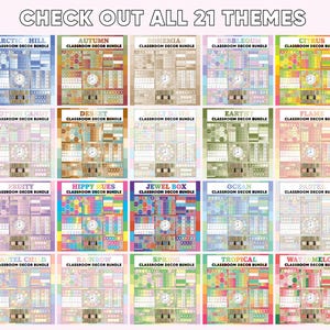 Pink and Purple Classroom Decor Bundle - Teacher Class Decorations ...