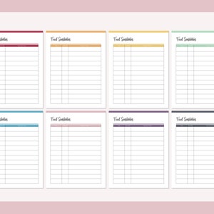 Printable Pet Eating Record, Test Foods With Your Pets, Food ...