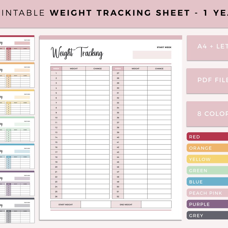 Weight Loss Progress - Etsy