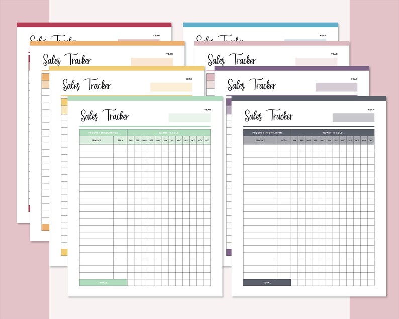 Printable Monthly Sales Tracker Online Sales Tracking - Etsy