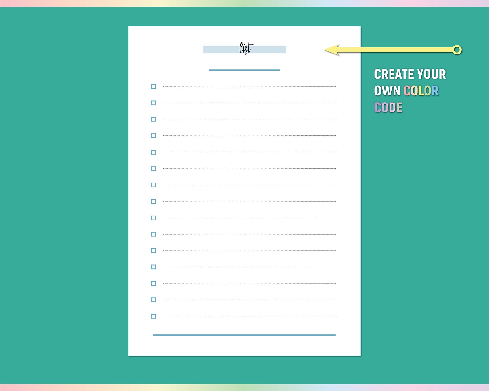 A5 Blank List Template, Printable Checklist Tracker, Printable Blank ...