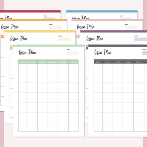 Homeschool Lesson Plan, Home School Lesson Plan Overview, Weekly ...