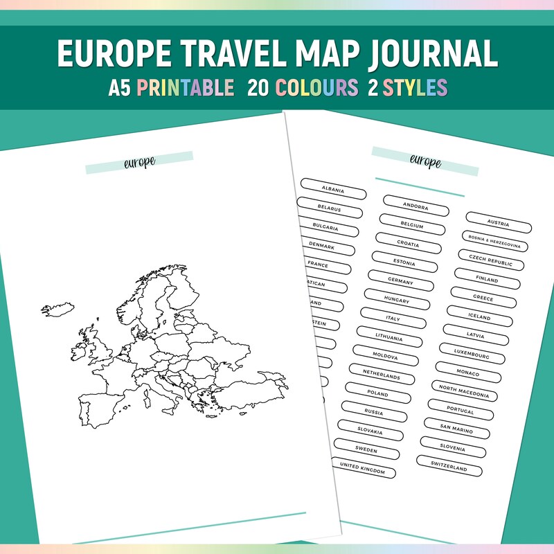 Europe Journey Journal - Etsy UK