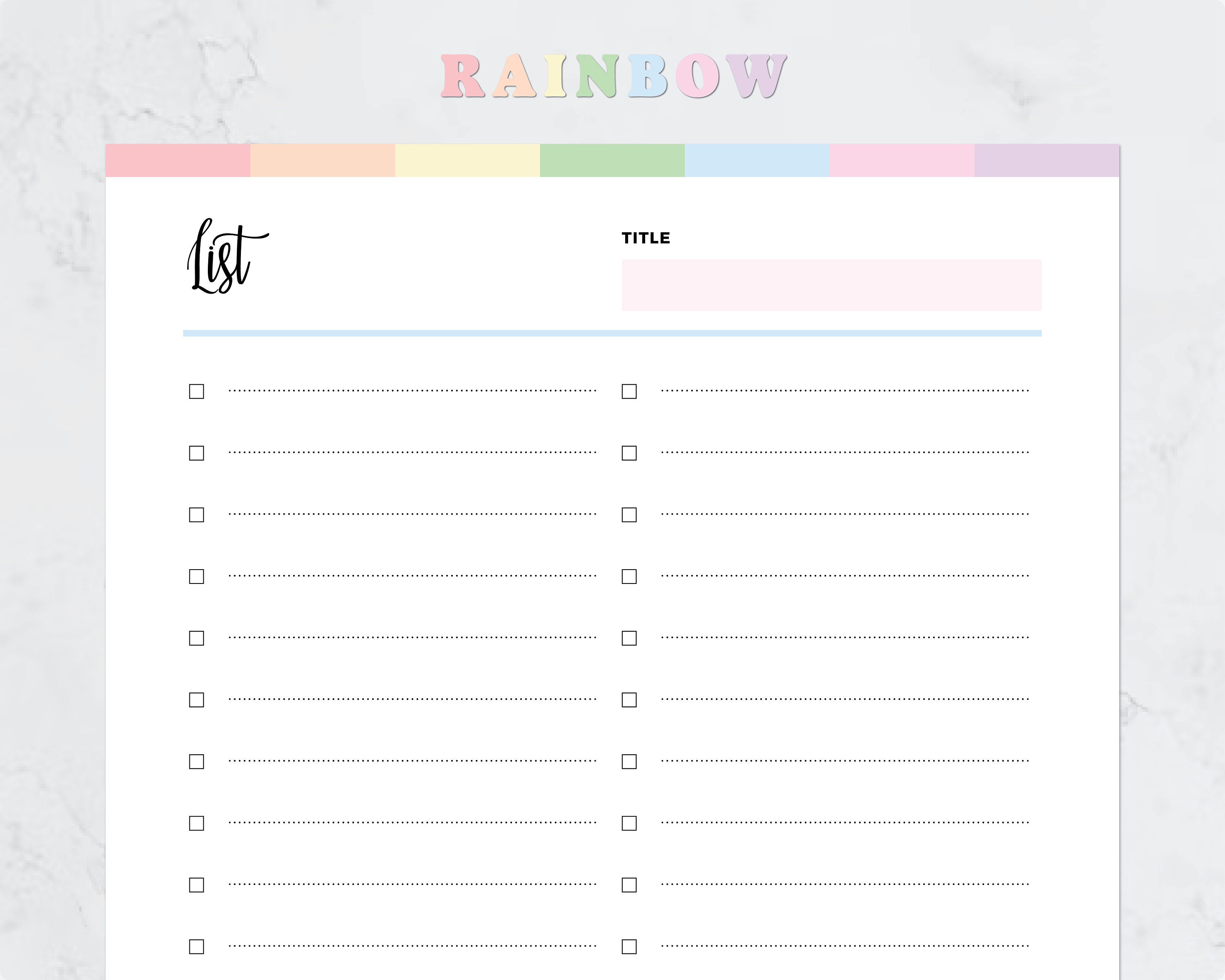 Checklist Template Printable, to Do List Printable - Etsy UK