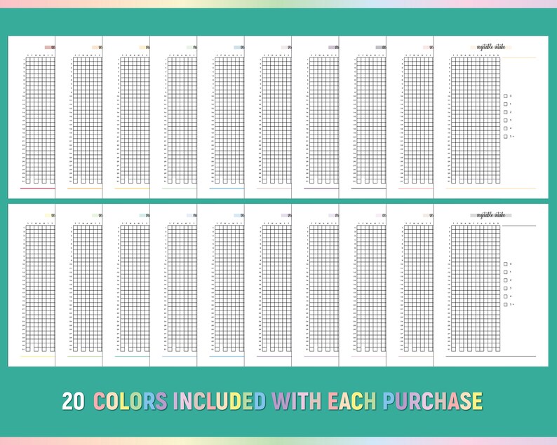 A5 Vegetable Eating Tracker, Printable Vegetable Consumption Journal ...