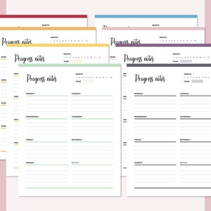 Printable Task Progress Notes, Weekly Task Tracker, Task Journal ...