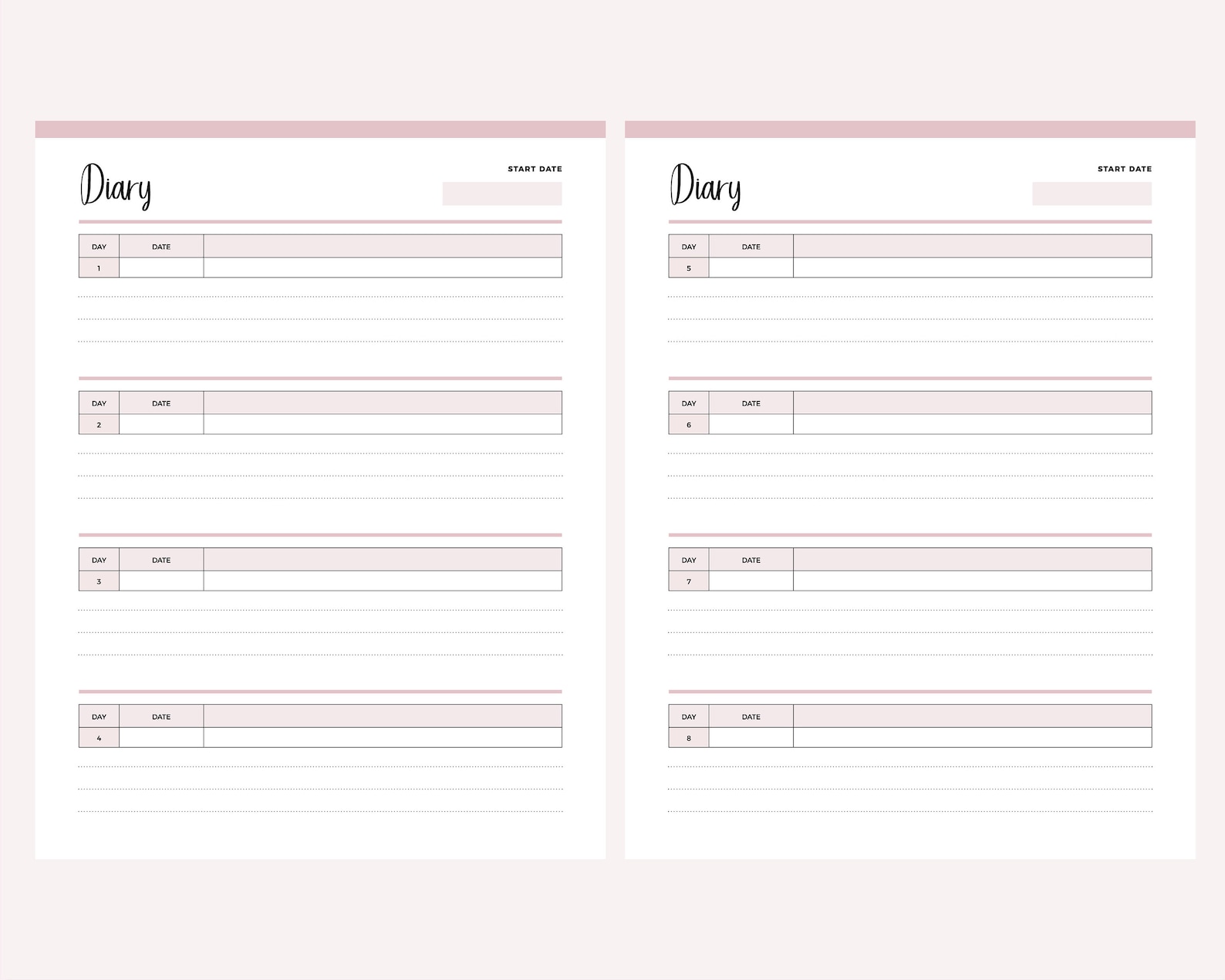 Printable Period Tracker, Period Journal, Ovulation Tracker, Fertility ...
