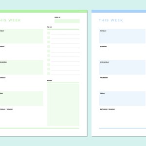 Editable Weekly Planner Printable, Printable Weekly Planner Insert ...