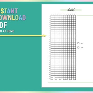 A5 Quit Alcohol Tracker, Printable Sobriety Journal, Simple Staying ...