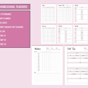 Homeschool Planner Printable | Home School Teacher Academic Planner ...
