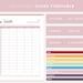 Printable Class Timetable, Print at Home Blank Student Time Table, A4 ...