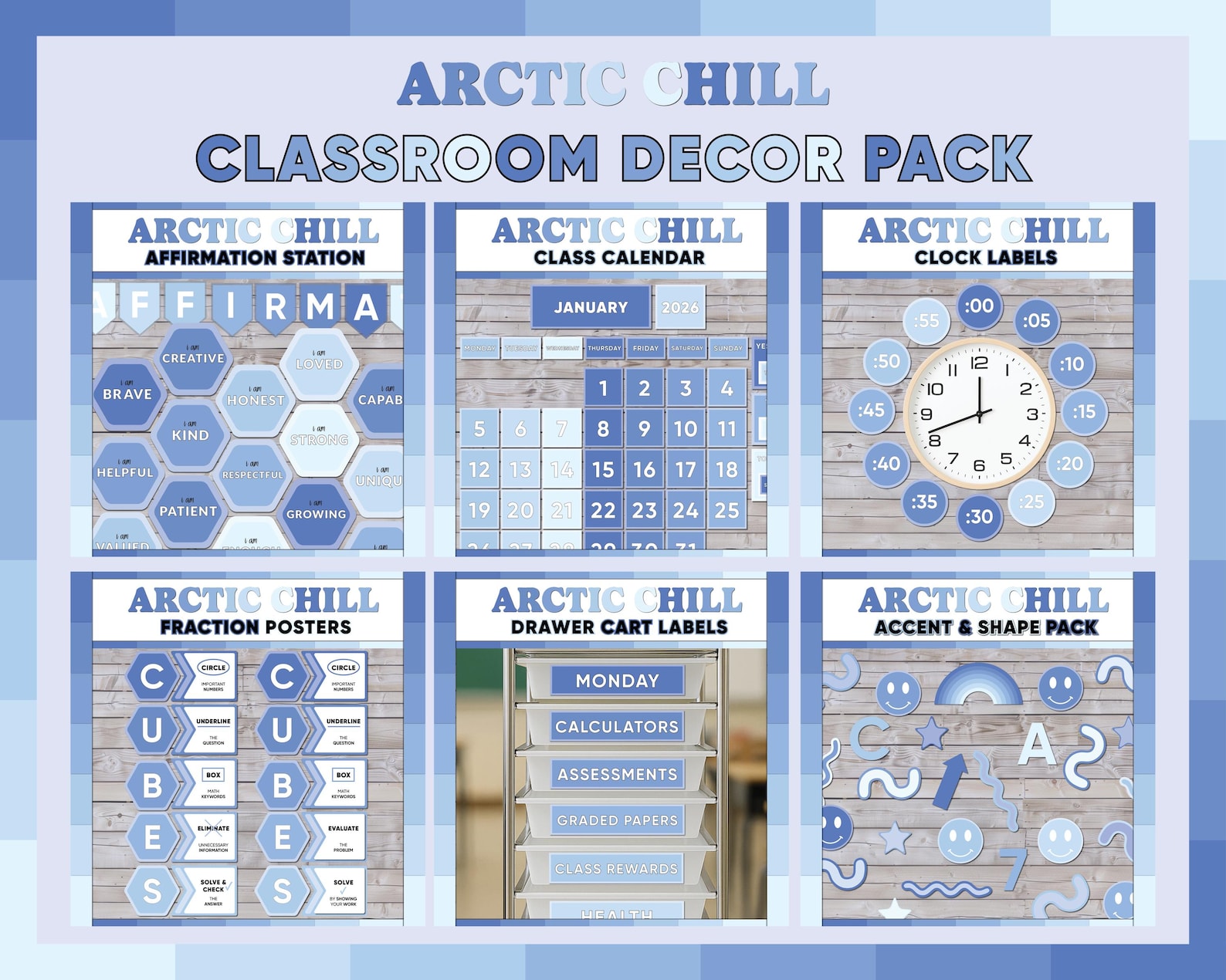 Blue Classroom Decor Bundle - Classroom Decorations - Teacher Resources ...