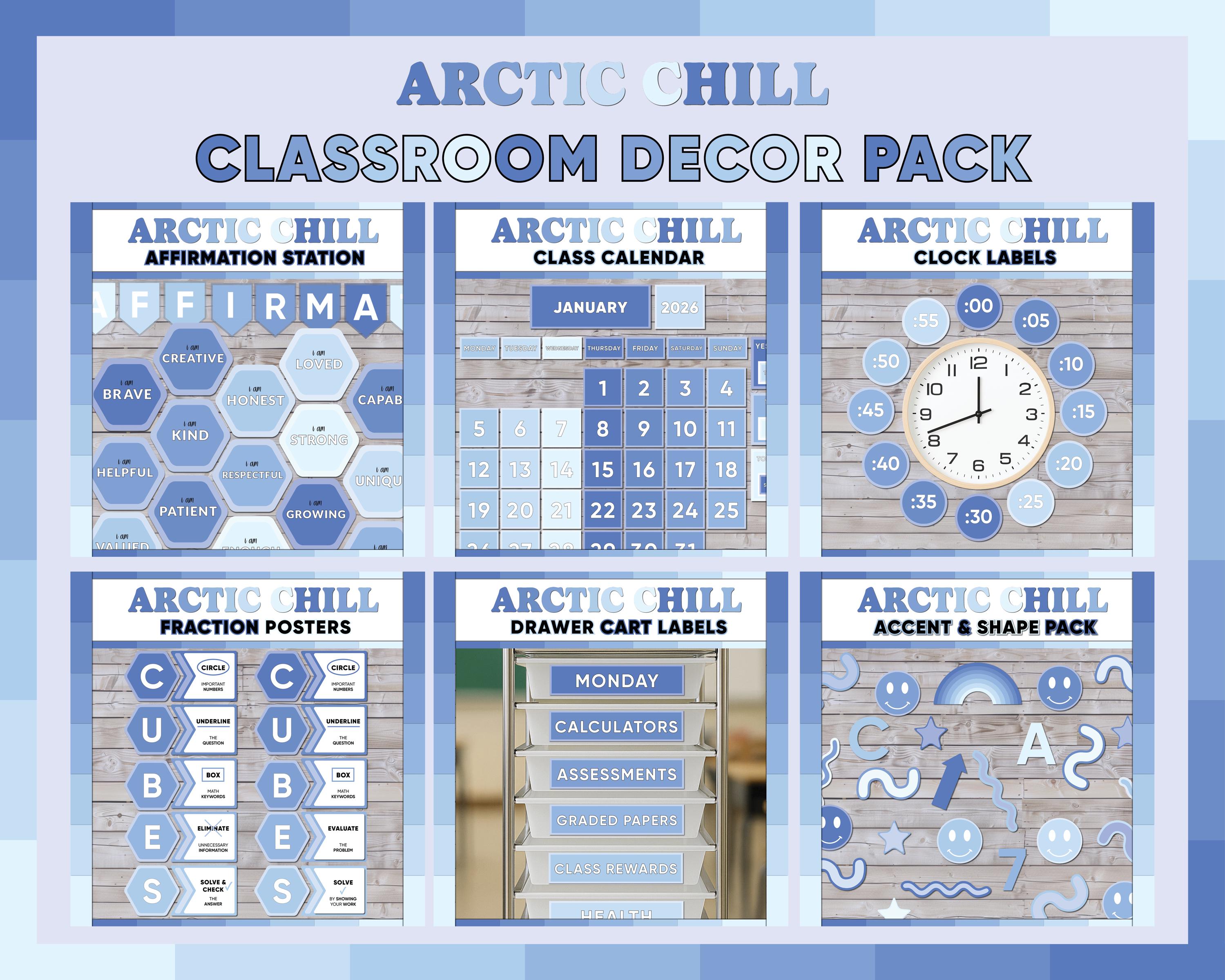 Blue Classroom Decor Bundle - Classroom Decorations - Teacher Resources ...