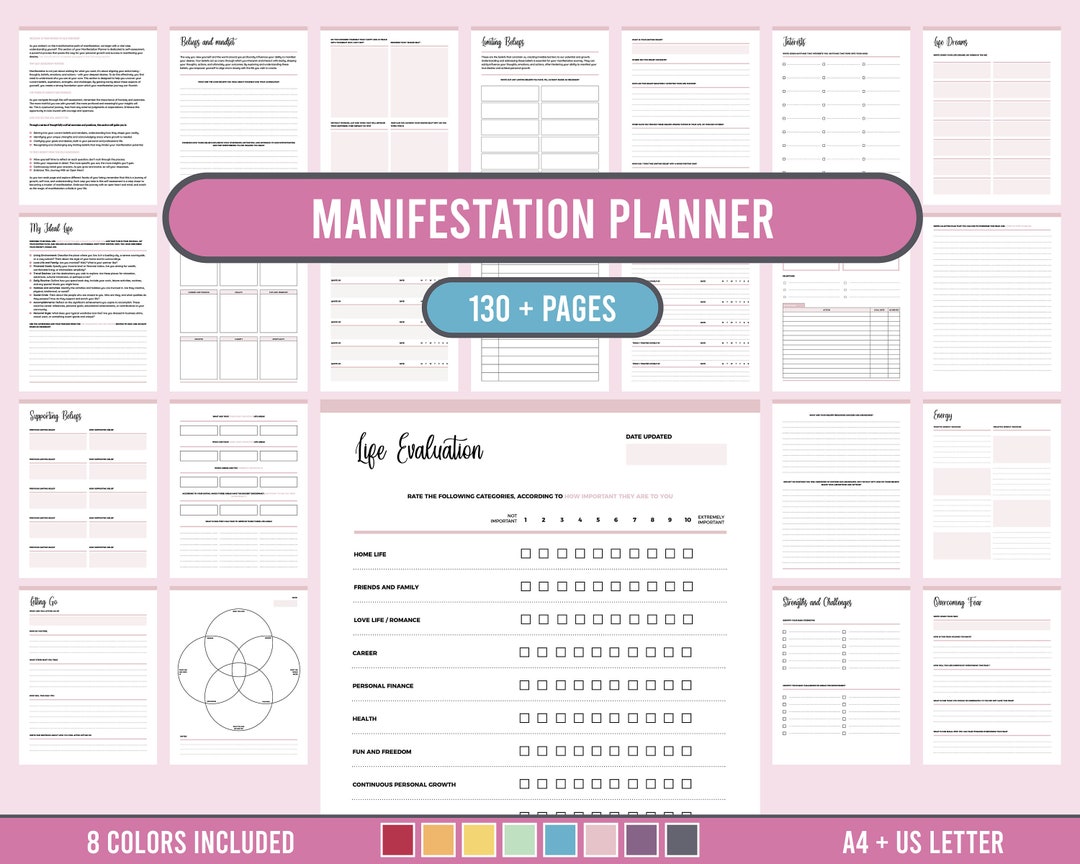 Manifestation Journal Printable | Manifestation Planner | Law of ...