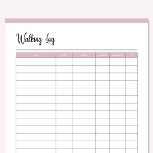 Printable Dog Walking Log, Dog Walker Log, Dog Walking Business ...