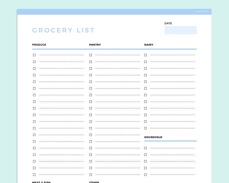Editable Grocery List Printable Fillable Shopping List - Etsy Canada