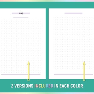 A5 Dot Grid Notes Template, Printable Dot Matrix Journal Tracker ...