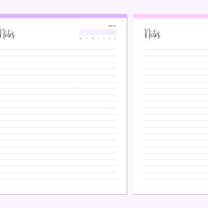 Printable Notes | Printable Planner Pages - Etsy