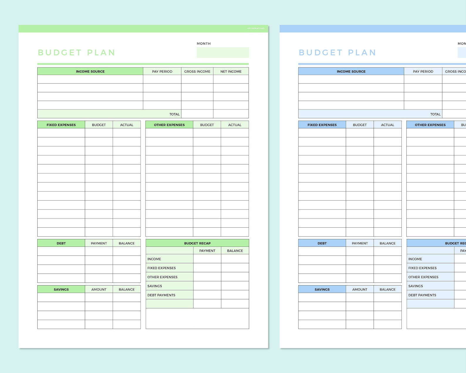 Editable Budget Planner Printable Fillable Budget Template - Etsy