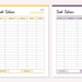 Printable Bank Balance Sheet, Savings Tracker, Banking Record, Finance ...