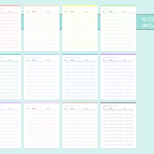 Editable Important Dates Tracker Printable, Fillable Important Dates ...