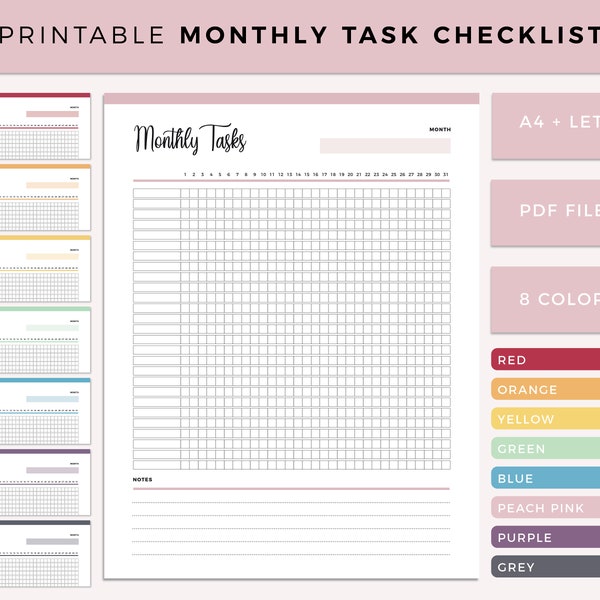 Daily Checklist - Etsy