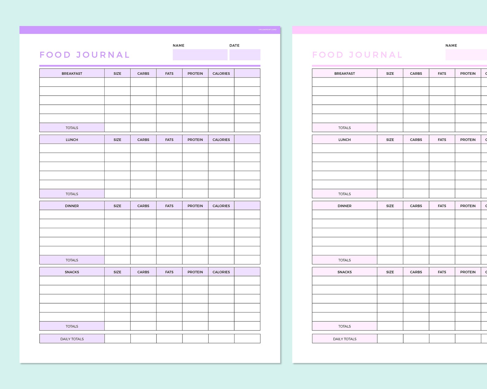 Editable Food Journal Printable Fillable Food Tracker Food - Etsy